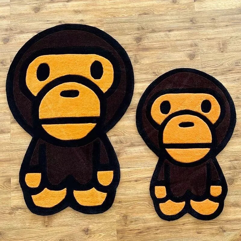 BAPE Ковер 60x40 см круги голубой