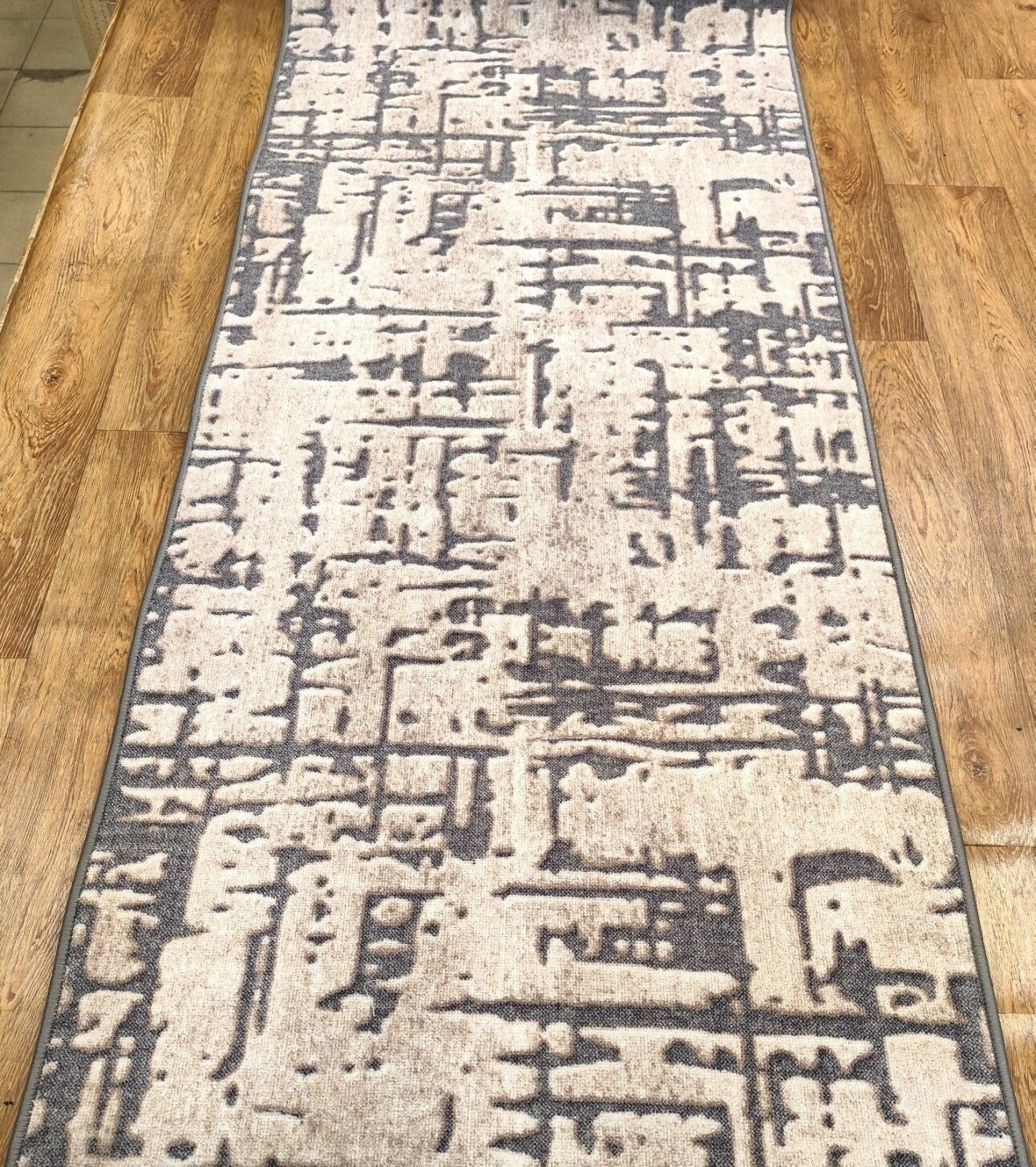 Дорожка Сириус 095/18 цвет Серый; Бежевый 0,8 м на 1,5 м