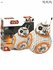 Конструктор из кирпичиков Space Wars BB-8, 1106 деталей, белый с оранжевым, для ...