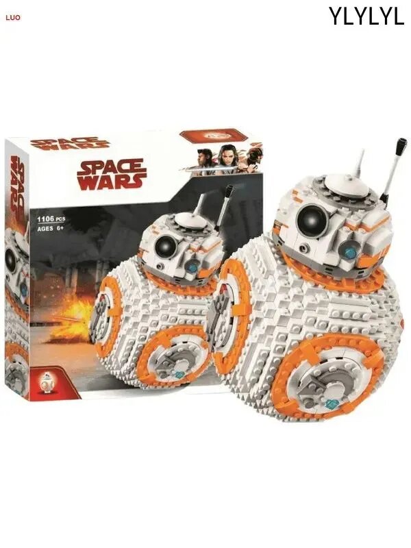 Конструктор пластиковый Space Wars BB-8 Star Wars 1106 PCS Ages 6+ Конструктор из кирпичиков