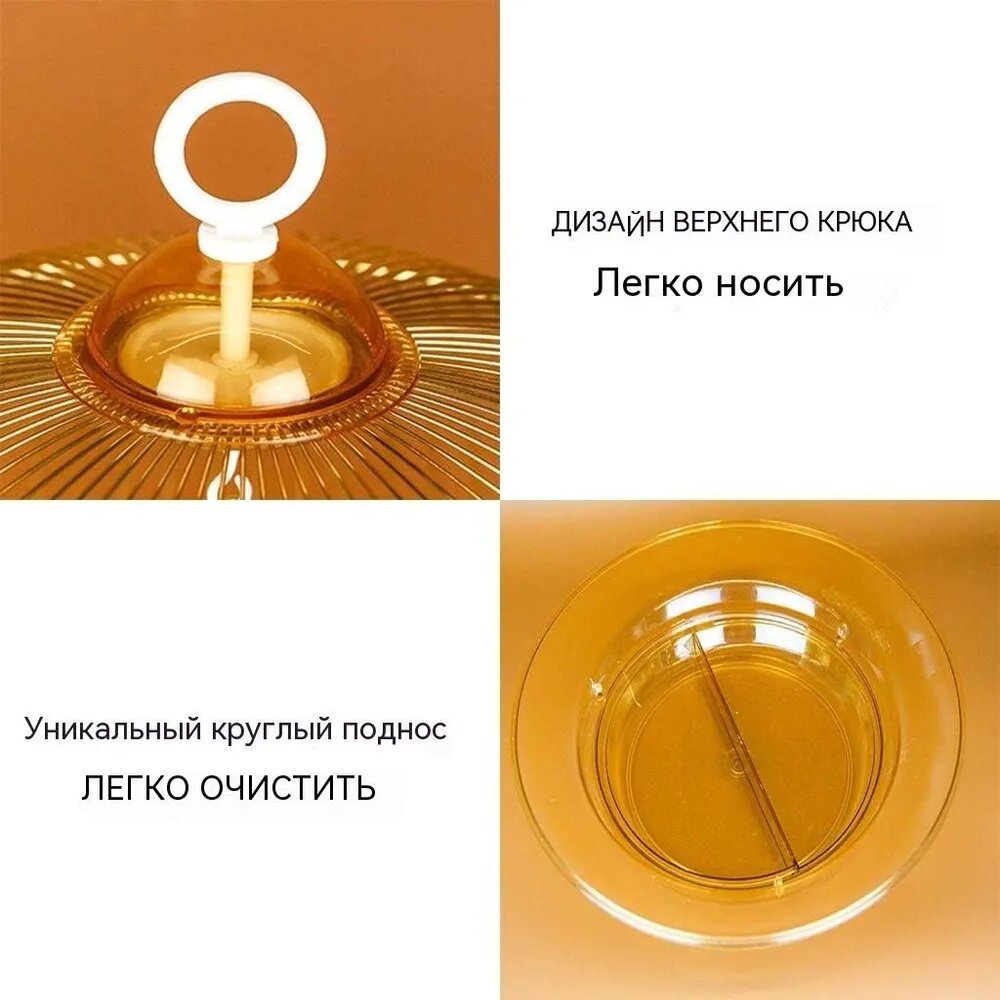 Клетка для животных круглая золотистая металлическая клетка для средних птиц — фото 1