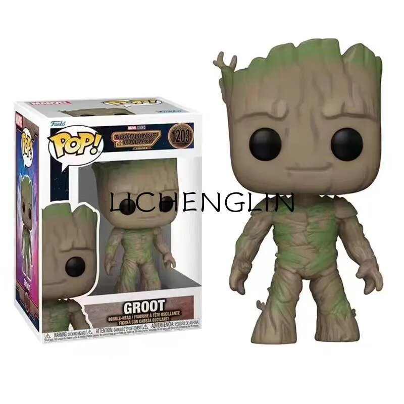 Коллекционные фигурки Galaxy Guardians 3: Ракета Раккун и Грут Funko Pops, Грут