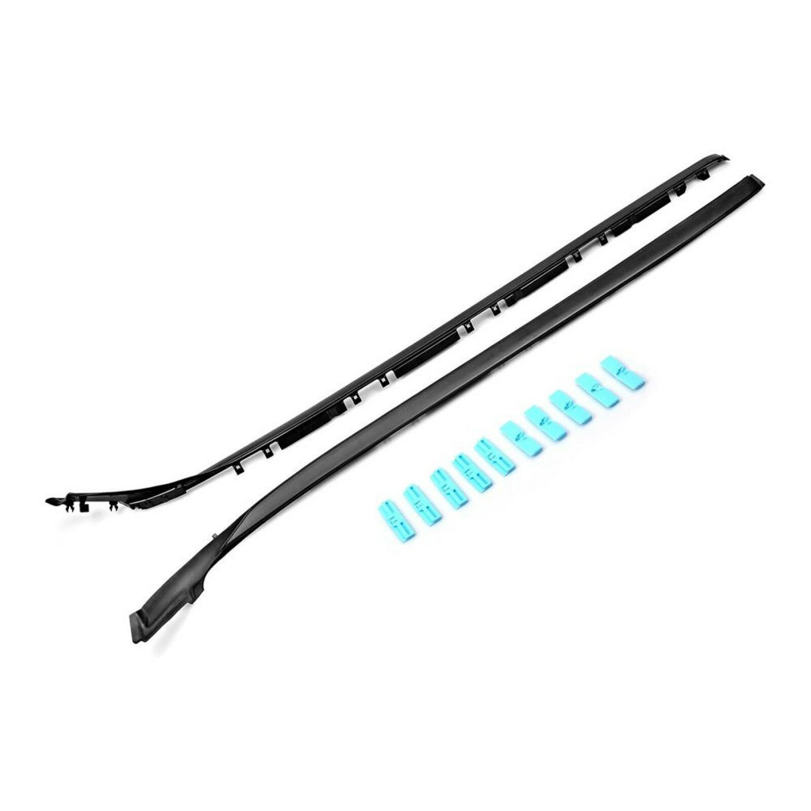 Молдинги лобового стекла с защелками MyPads для Lexus IS250 IS350 2006-2013, черные, пластик