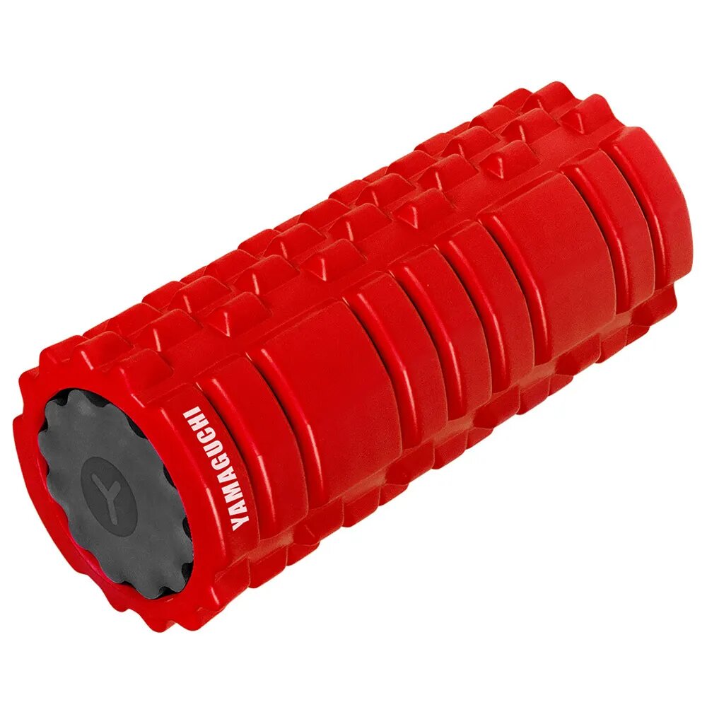 Спортивный валик Yamaguchi "Fitness Pro", для миофасциального массажа, красный, черный