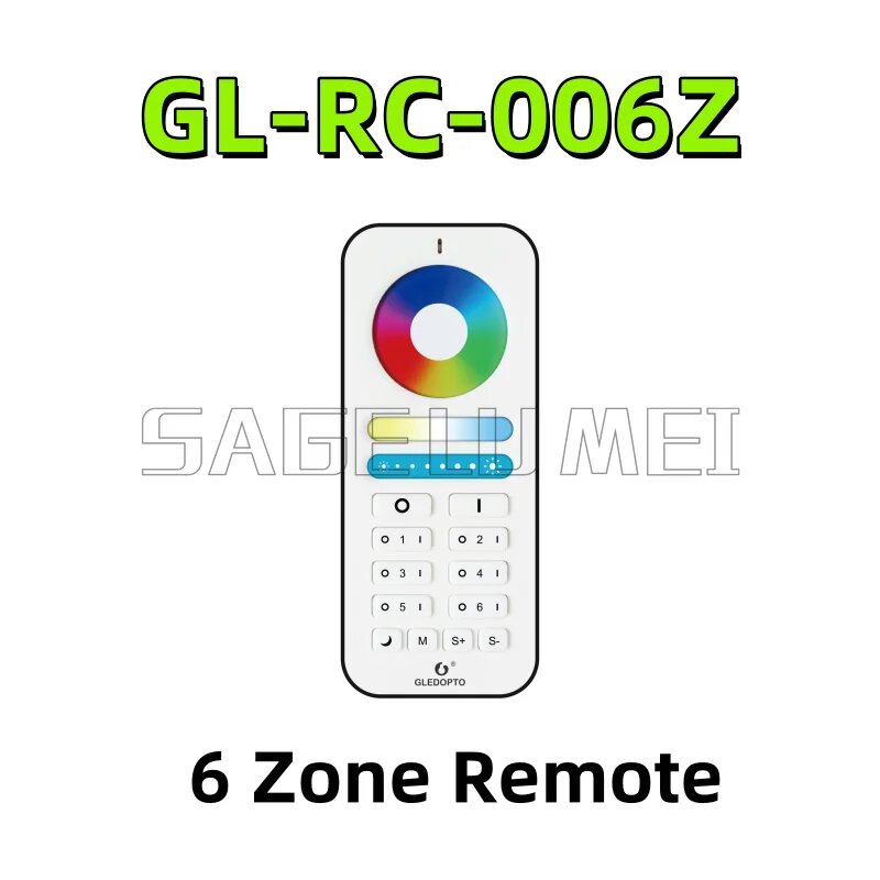 Пульт для светодиодной ленты GLEDOPTO GL-RC-006Z, белый