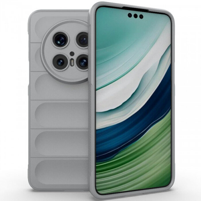 Flex Silicone Противоударный чехол для Huawei Mate 70 Pro / 70 Pro Plus с защитой камеры и микрофиброй