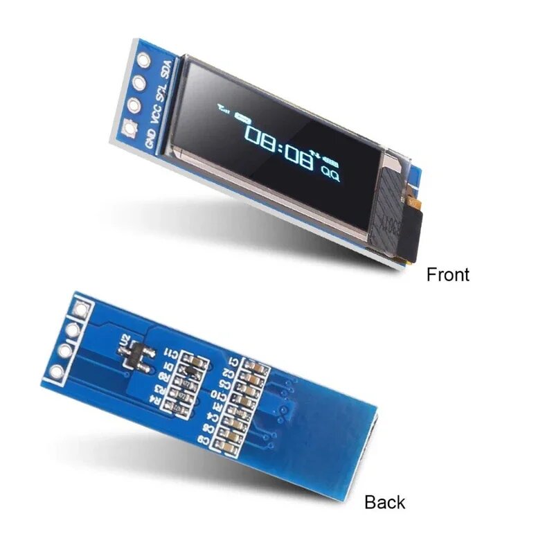 AOKIN OLED-дисплей 0,91 дюйма I2C SSD1306 белый/черный 3,3В~5В для Arduino