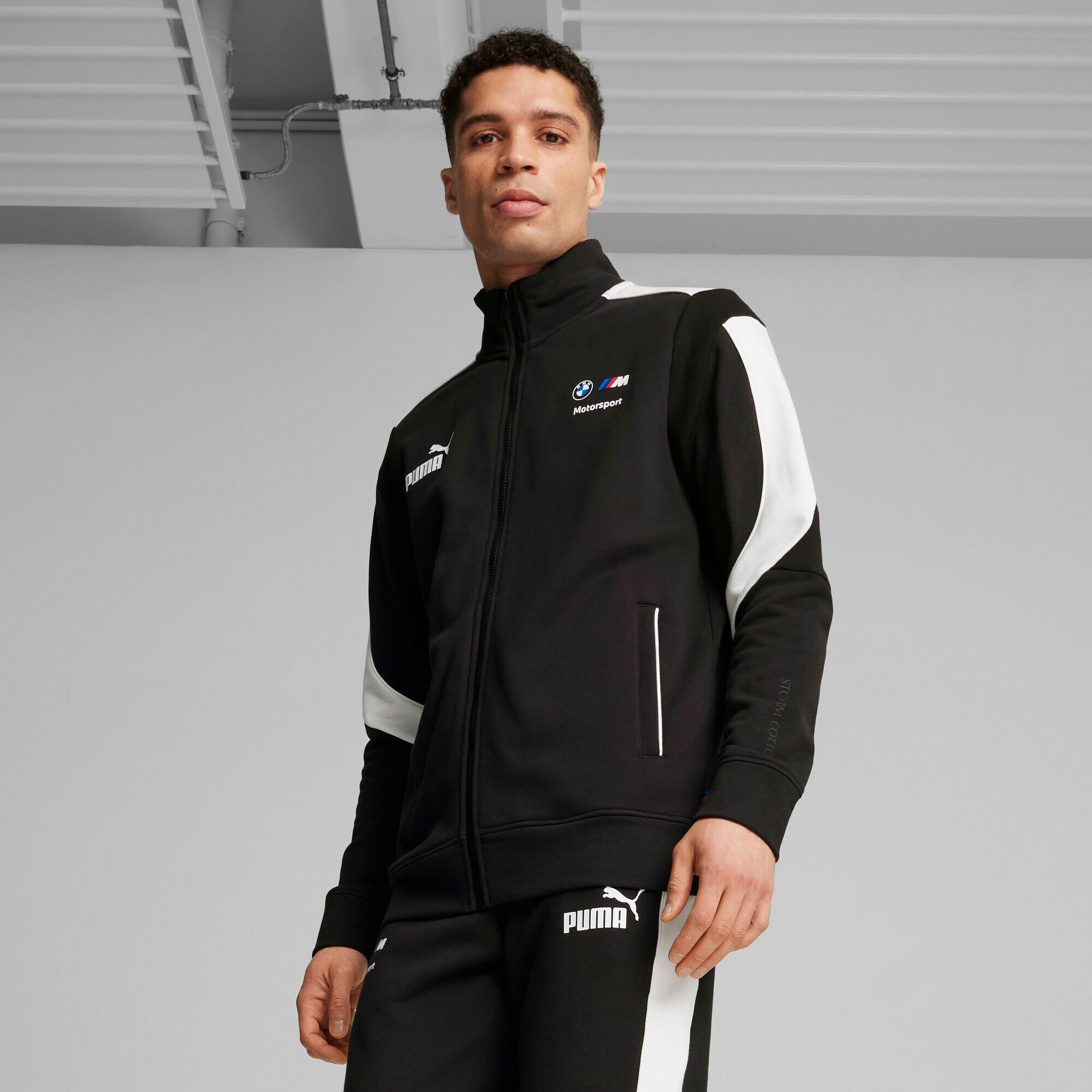 Толстовка PUMA BMW MMS MT7+ SWEAT JACKET, размер 2XL, , чeрный