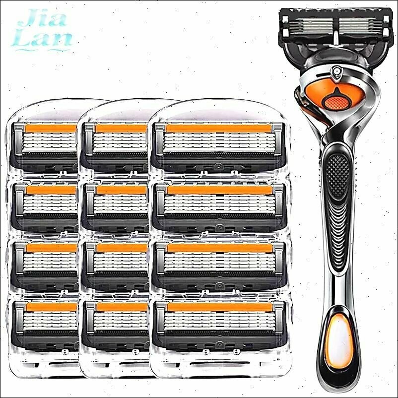 Сменные кассеты для бритвы, 5 лезвий, универсальные гладкое бритье без раздражения, долгая заточка