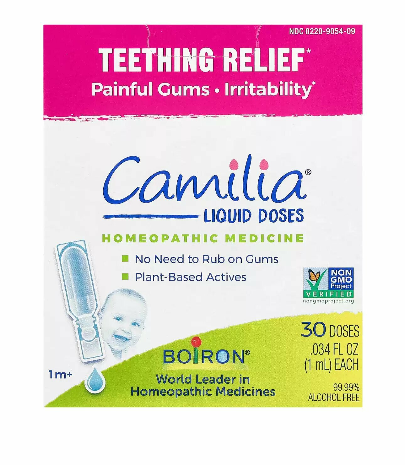 Boiron, Camilia, средство при прорезывании зубов, 30 заранее отмеренных жидких доз, для младенцев от 1 месяца и старше, (США)