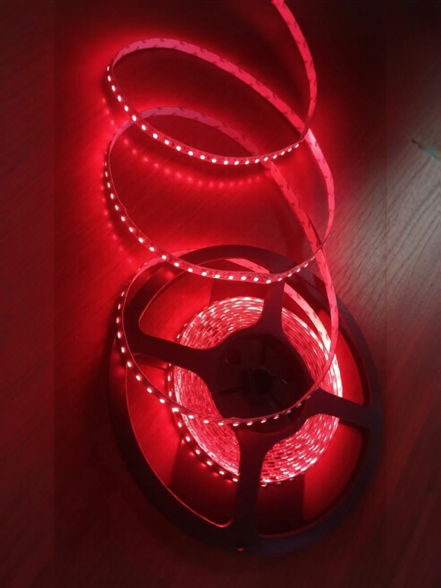 Красная светодиодная лента 5 метров Lederon LED LDS_3528_120_RED_IP20 арт.16726