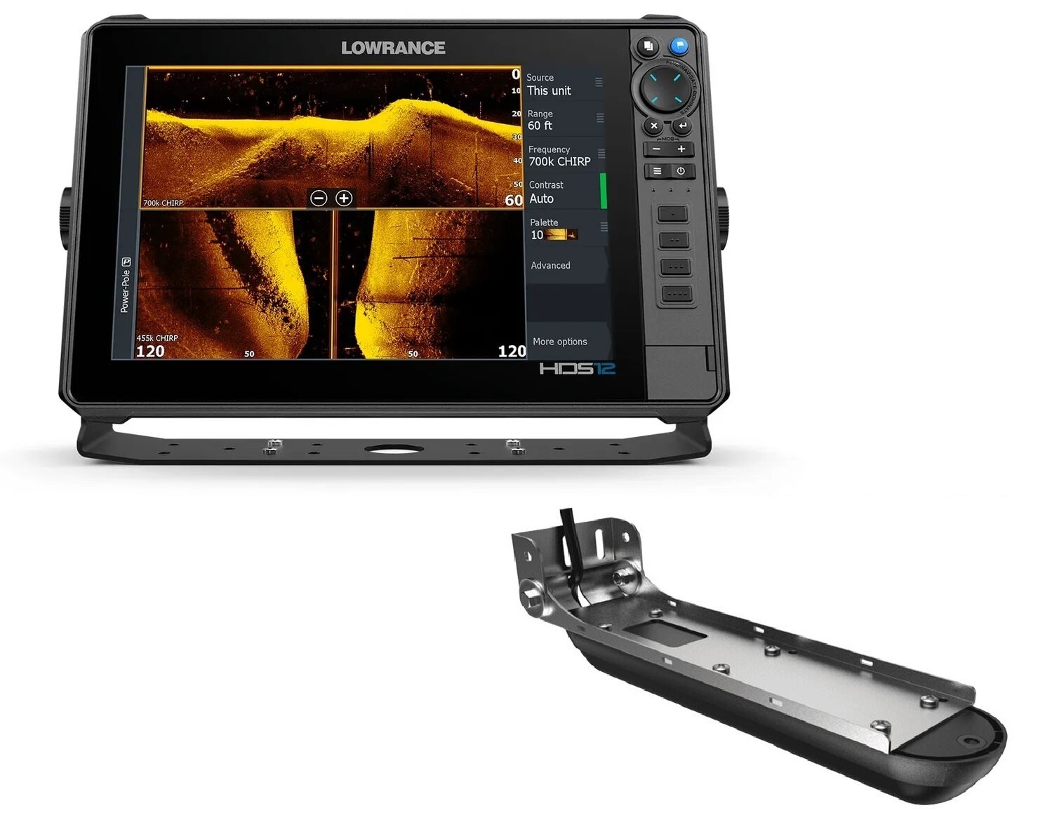 Эхолот Lowrance HDS-12 PRO с датчиком Active Imaging 3-в-1 (не HD), русский язык, новейшая версия прошивки 26.1