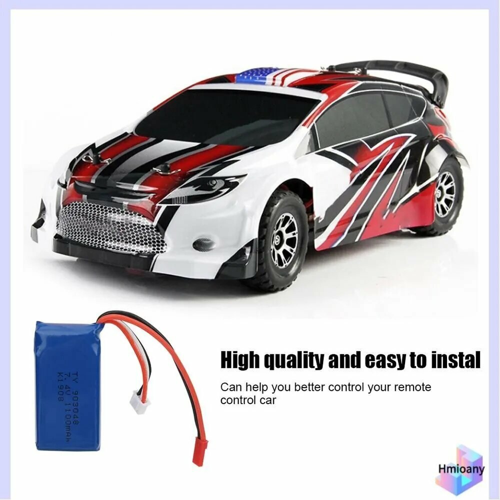 Литиевая батарея 7.4V 1100mAh, универсальная для моделей WLtoys A949 A959 A969 A979 K929, надежное питание для радиоуправляемых игрушек