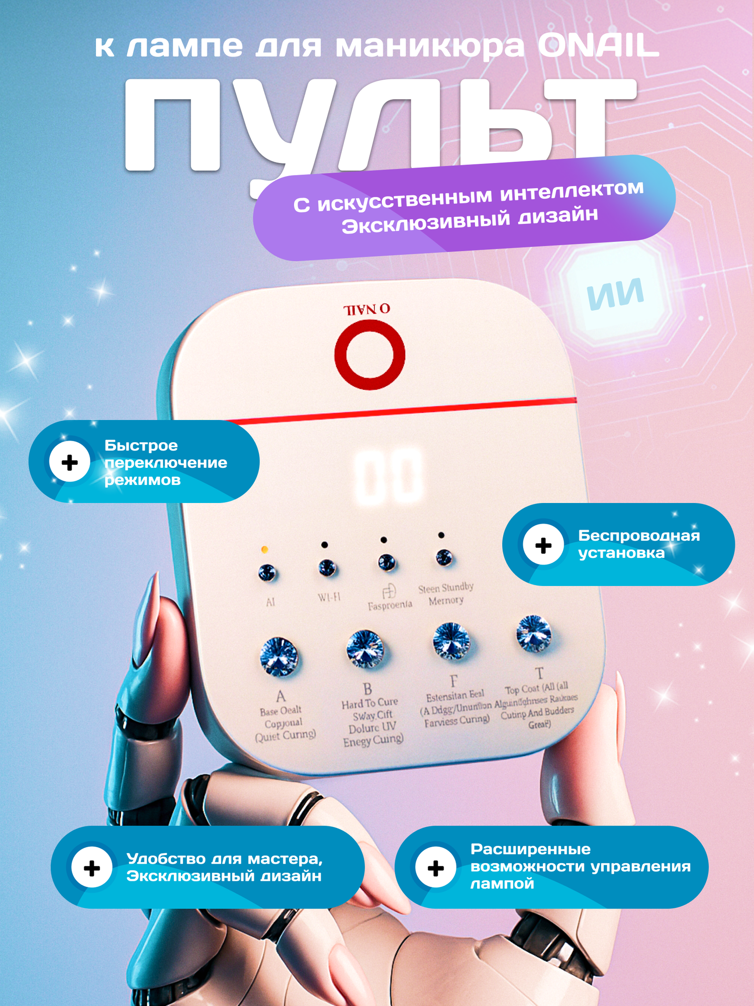 Пульт управления для лампы для маникюра и педикюра ONAIL