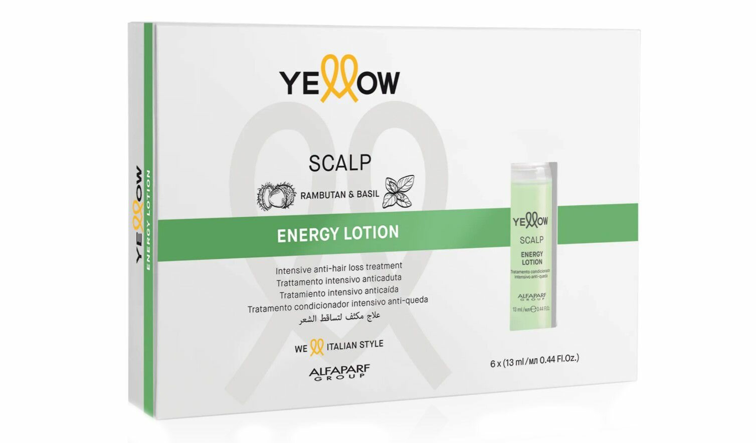 Лосьон энергетический для роста волос YE ENERGY LOTION,6 ампул по 13 мл