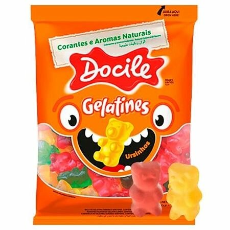 Мармелад DOCILE Фруктовые медвежата GELATINES NATURAL FRUIT BEARS /пакет/ 80г