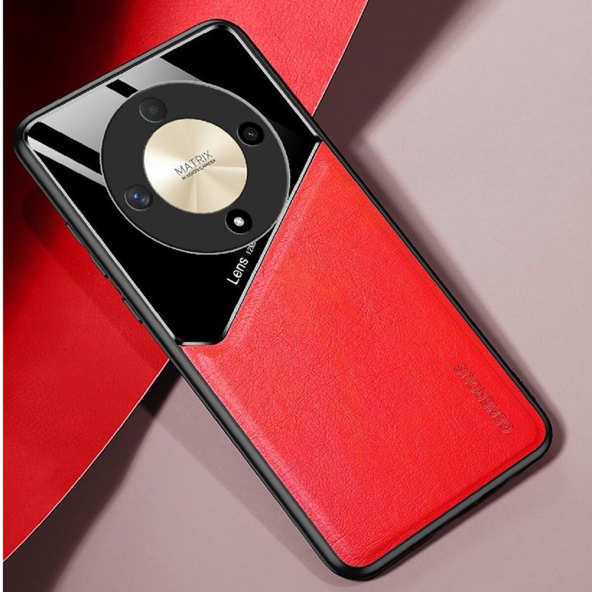 Чехол на Honor X9b (Хонор Х9Б ) Высококачественный кожаный чехол для мобильного телефона