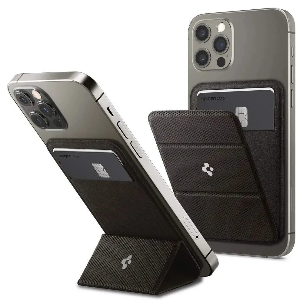 Картхолдер для смартфона SPIGEN, держатель для карт, предназначенные для MagSafe, 2 карты, совместимых с моделями iPhone 16 / 15 / 14 / 13 / 12 серия