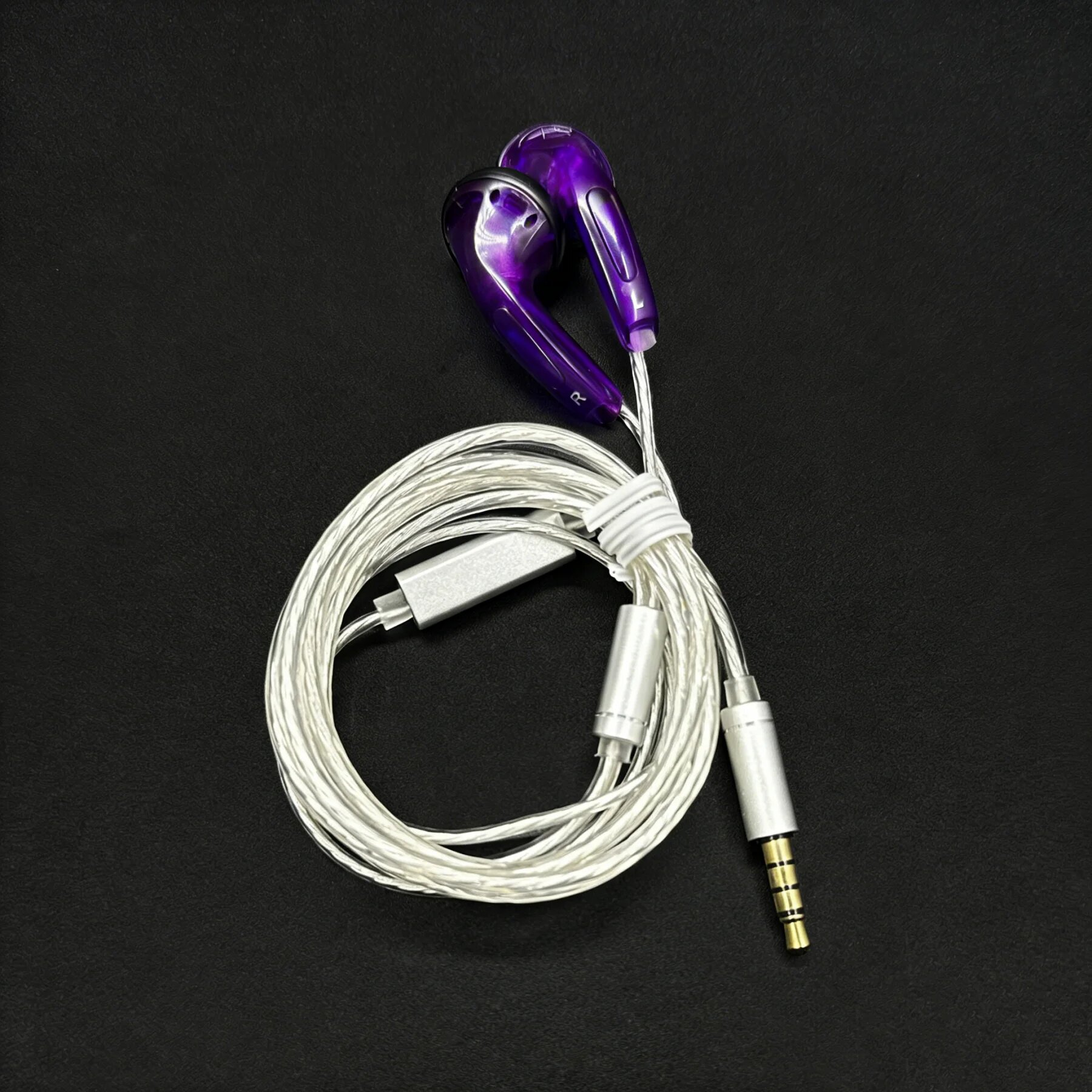 Проводные наушники FENGRU EMX500S Purple With Mic