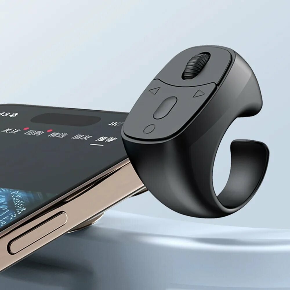 Bluetooth пульт для телефона с кольцом, управление музыкой и съемкой