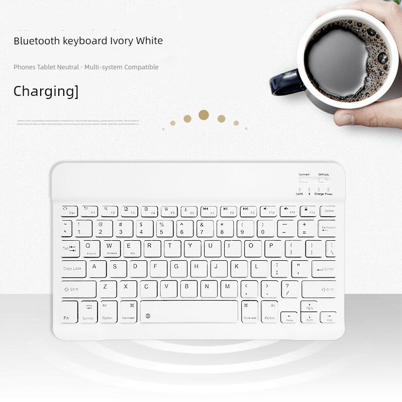 Bluetooth клавиатура для iPad Air 7 и 10/11 Pro 11 моделей, беспроводная, цвет слоновой кости