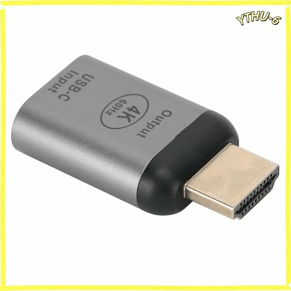 Адаптер Type-C к HDMI, алюминиевый корпус, для Windows/Android/macOS