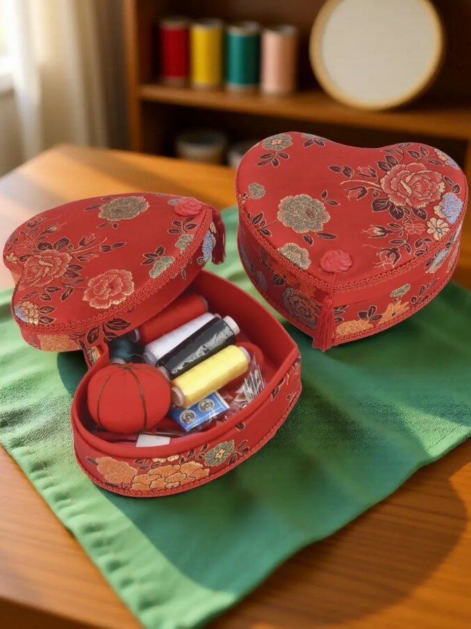 Подарочный набор MyPads M-156, шкатулка в форме сердца, 17х6 см