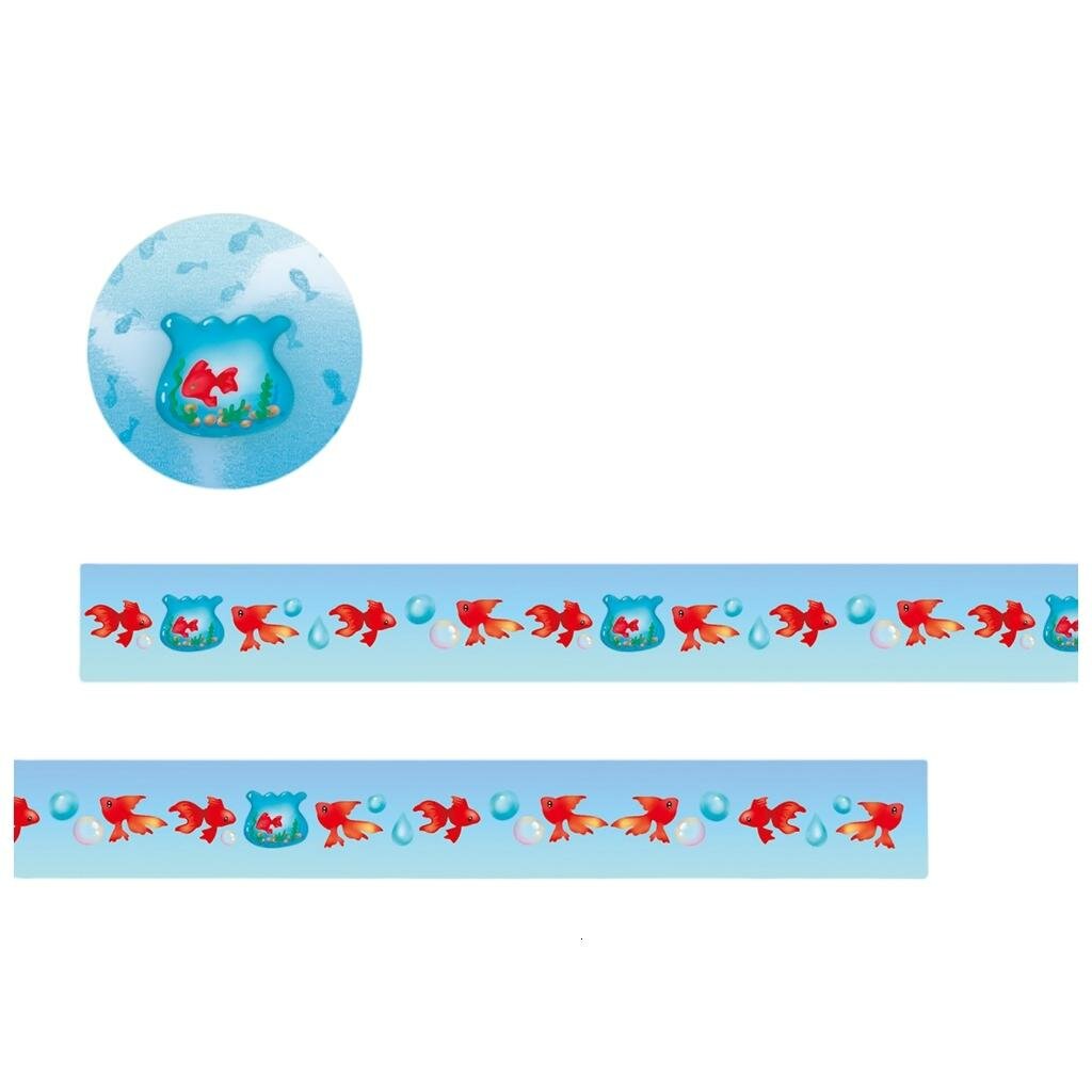 Декоративная самоклеящаяся лента, аквариум с рыбками.