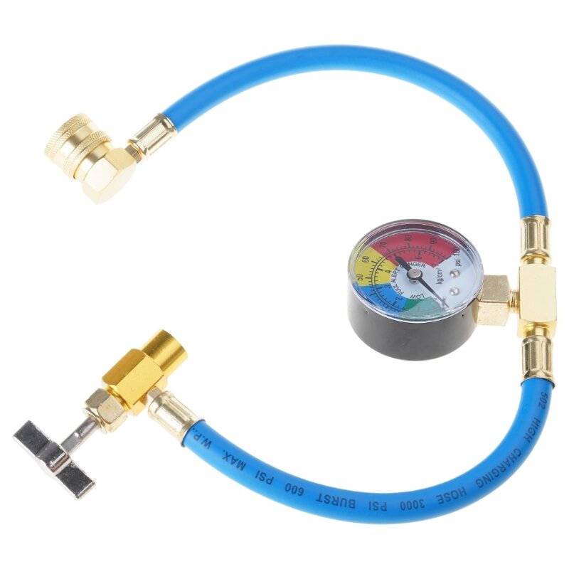 Простой в использовании Комплект для подзарядки кондиционера с Манометром Комплект Шлангов для кондиционирования воздуха Подходит для систем охлаждения