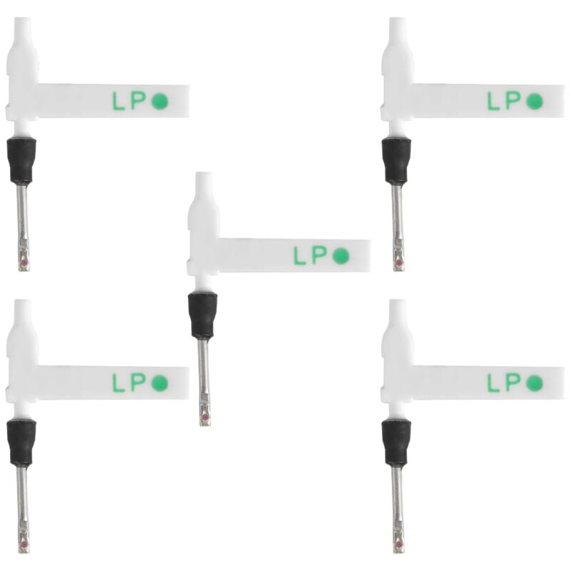 Упаковка из 5 Игольчатых пластинок для проигрывателя граммофонных пластинок, Сменных Стилусов для проигрывателей, Подходящих для Проигрывателей граммофонных пластинок