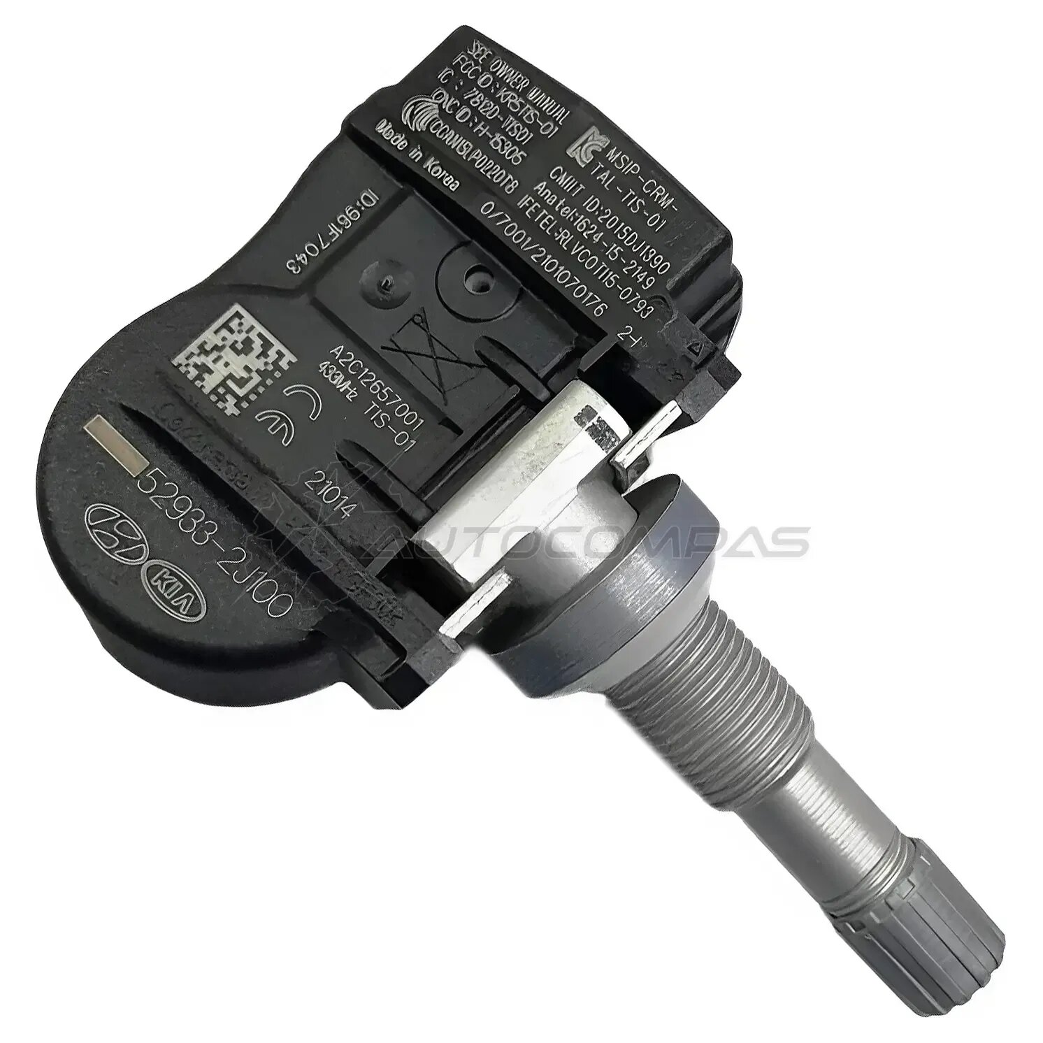 Датчик давления воздуха в шине Hyundai H1 Starex Kia Carens CeeD Optima Picanto Sorento K2CU0 05 529332J100 1210605040