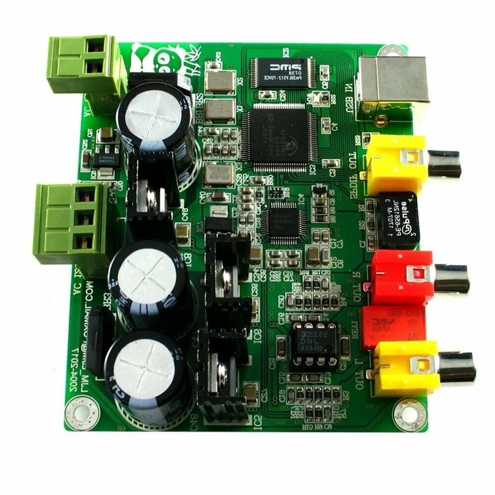Плата ЦАП-Декодера 32BIT384K CM6631A + USB ЦАП AKM4490