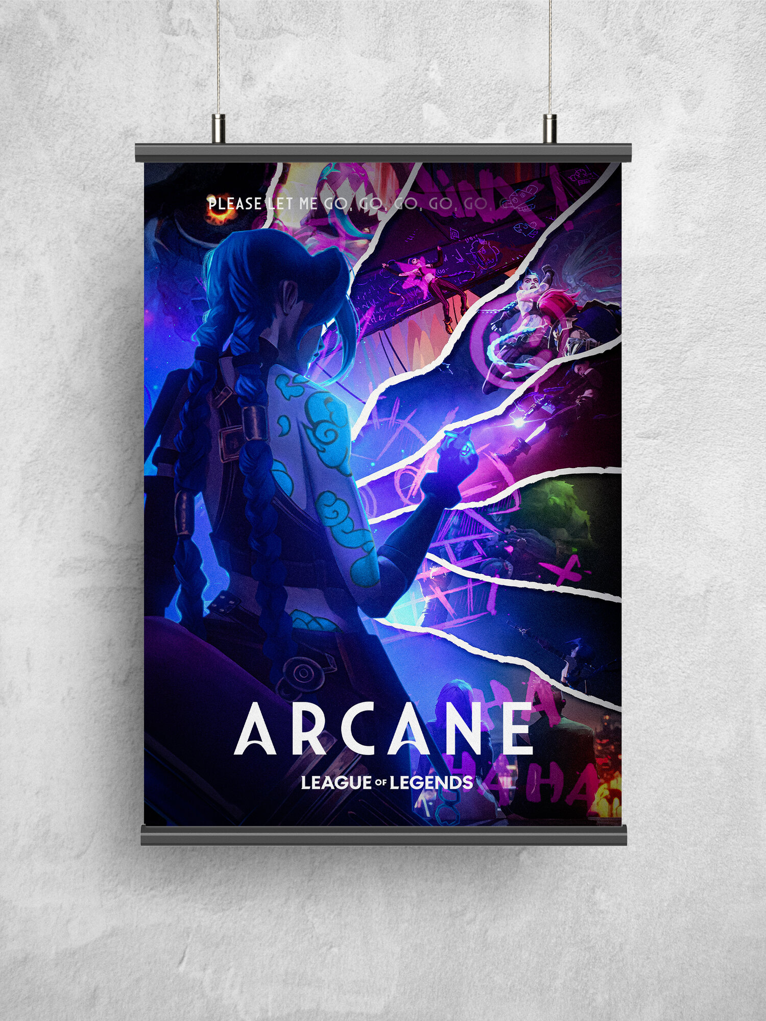 Постер интерьерный "Arcane - LoL" - 30х42см - А3