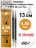 Спицы для вязания ChiaoGoo Forte SS Lace Tips съемные карбоновые спицы 4.50 мм 1...