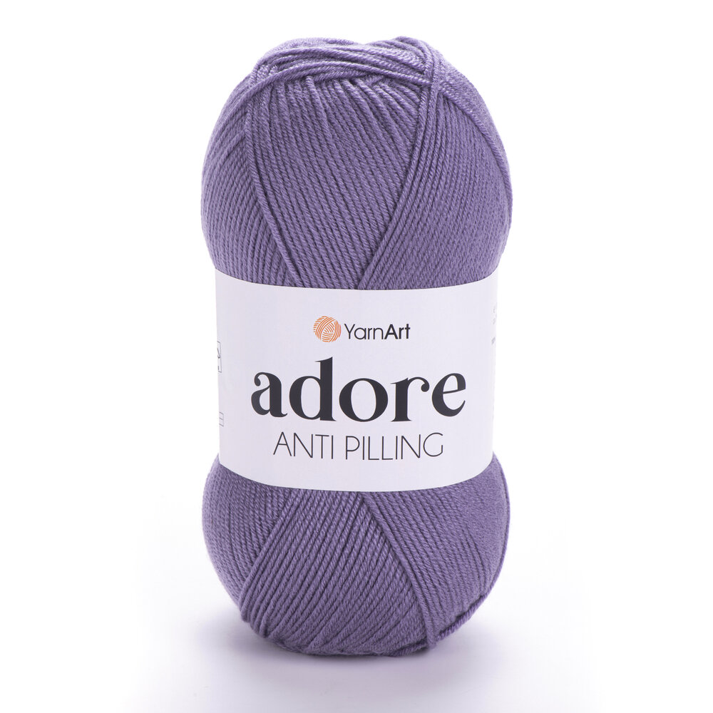 Пряжа для вязания YarnArt Adore 345 темная сирень 100 гр/280 м 100% антипилинг акрил