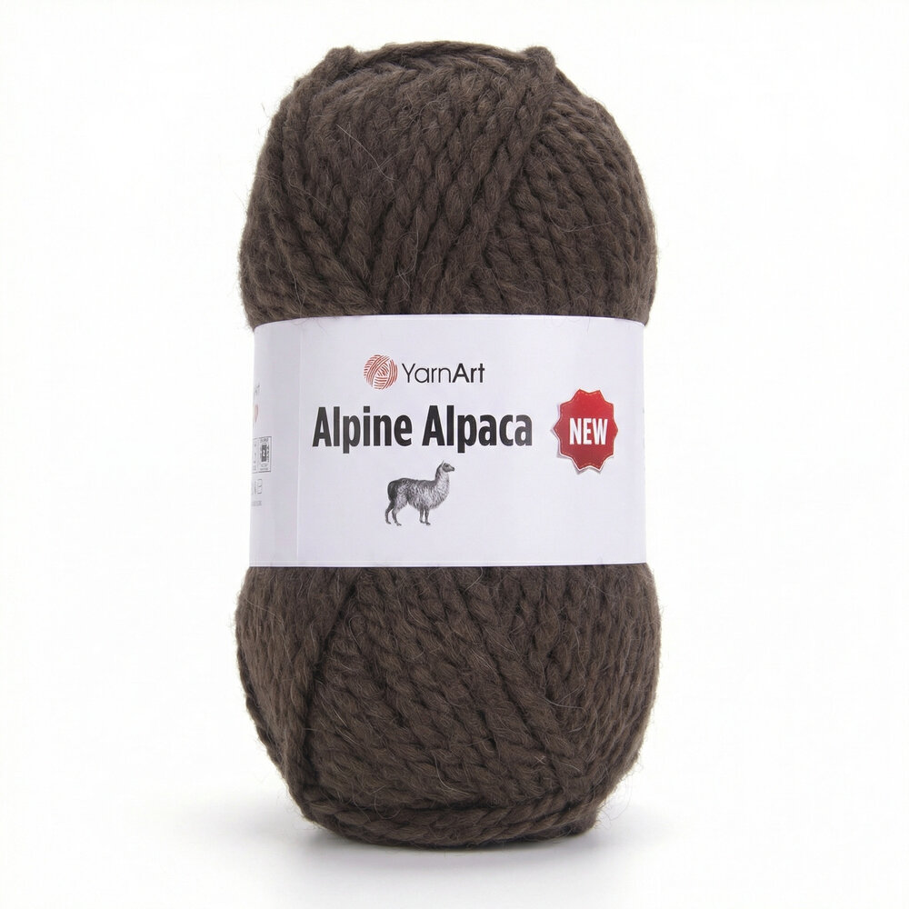 Пряжа для вязания YarnArt Alpine alpaca new 1431 коричневый 150 гр/120 м 20% альпака, 20% шерсть, 60% акрил