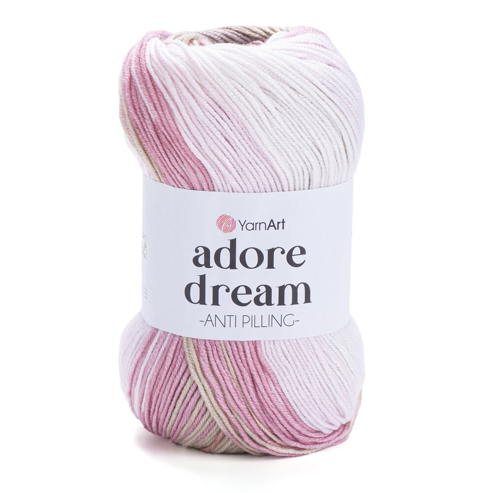 Пряжа для вязания YarnArt Adore Dream 1051 розовый бежевый 100 гр/280 м 100% антипилинг акрил