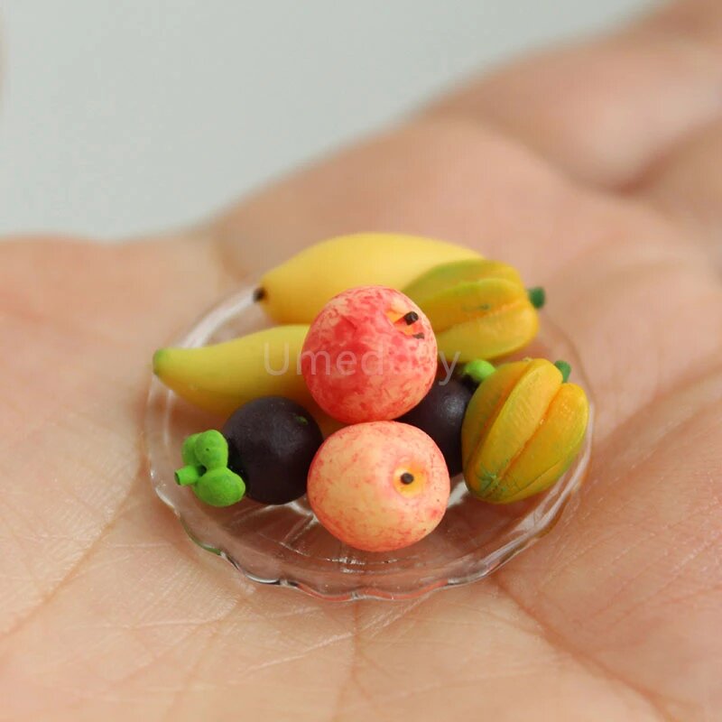 Миниатюрный набор фруктов для кукольного домика 1/12, Цвет: 1SET FRUIT
