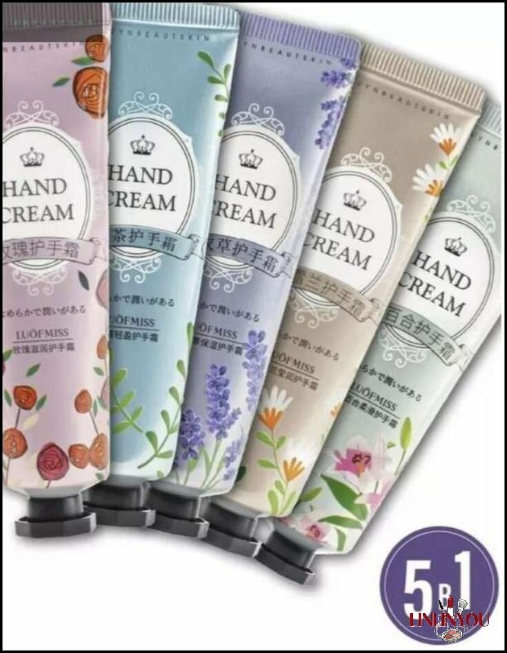 Набор из 5 кремов для рук. / Косметика по уходу за телом, увлажнение, ночной крем