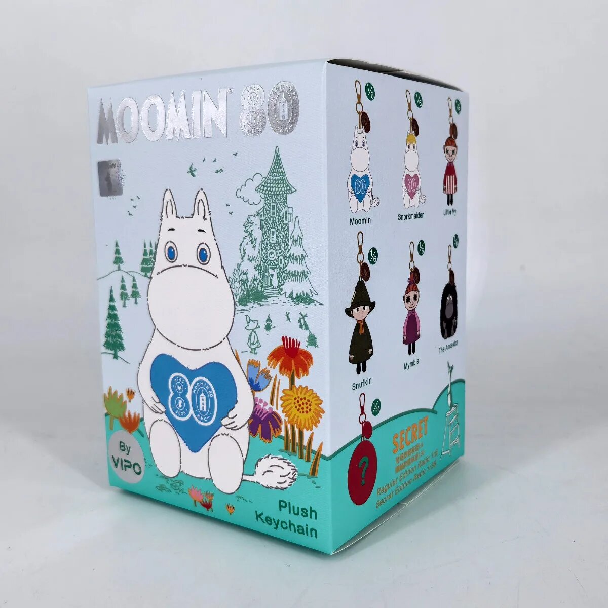 VIPO Moomin 80 Plush Keychain, Random one