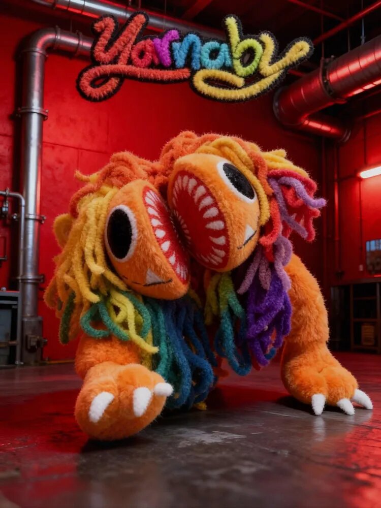 Poppy Playtime Yarnaby Deluxe Мягкая игрушка с подвижными частями 25 см