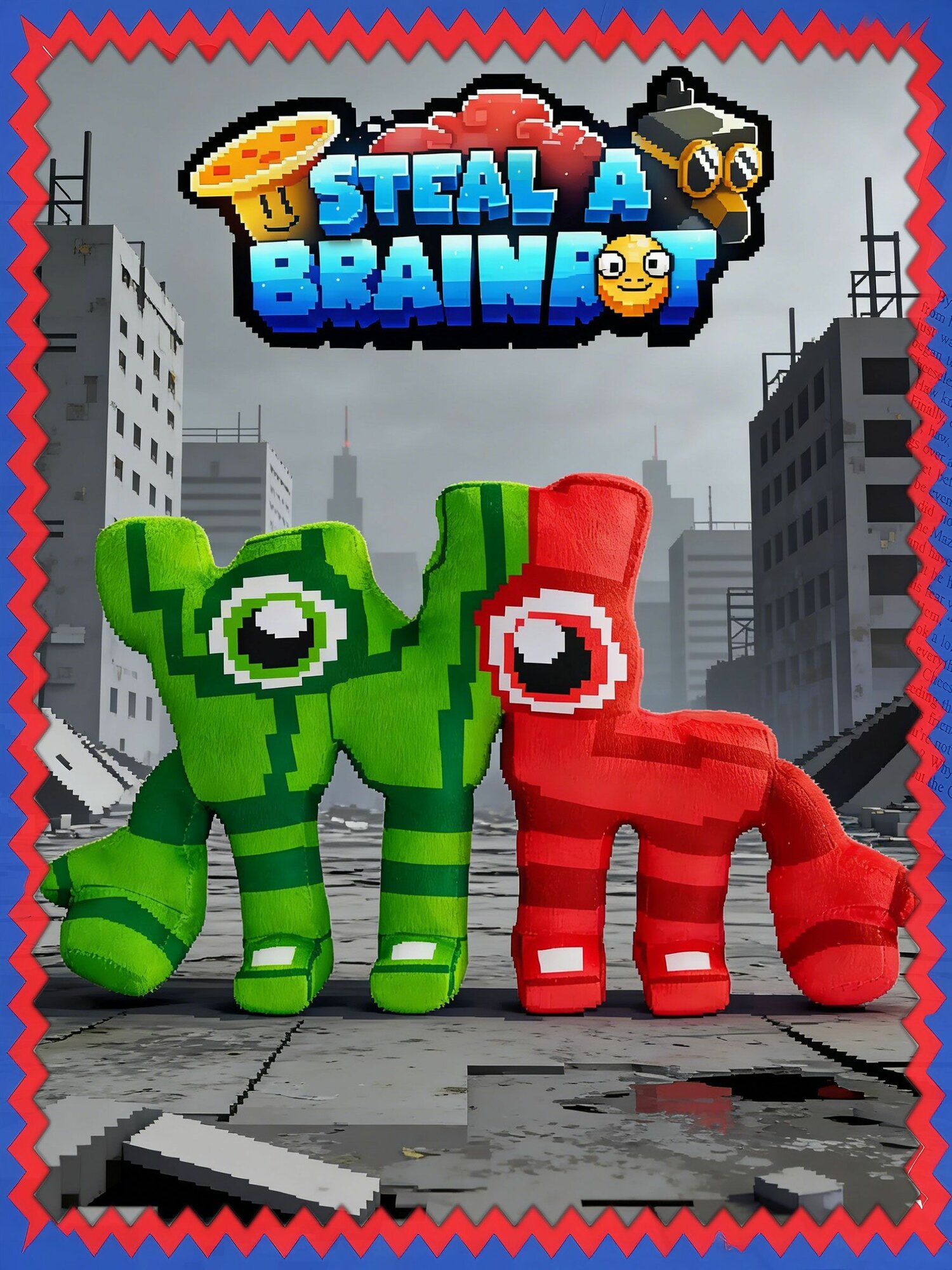 Плюшевая игрушка мем W or L, из игры Roblox Steal a Brainrot