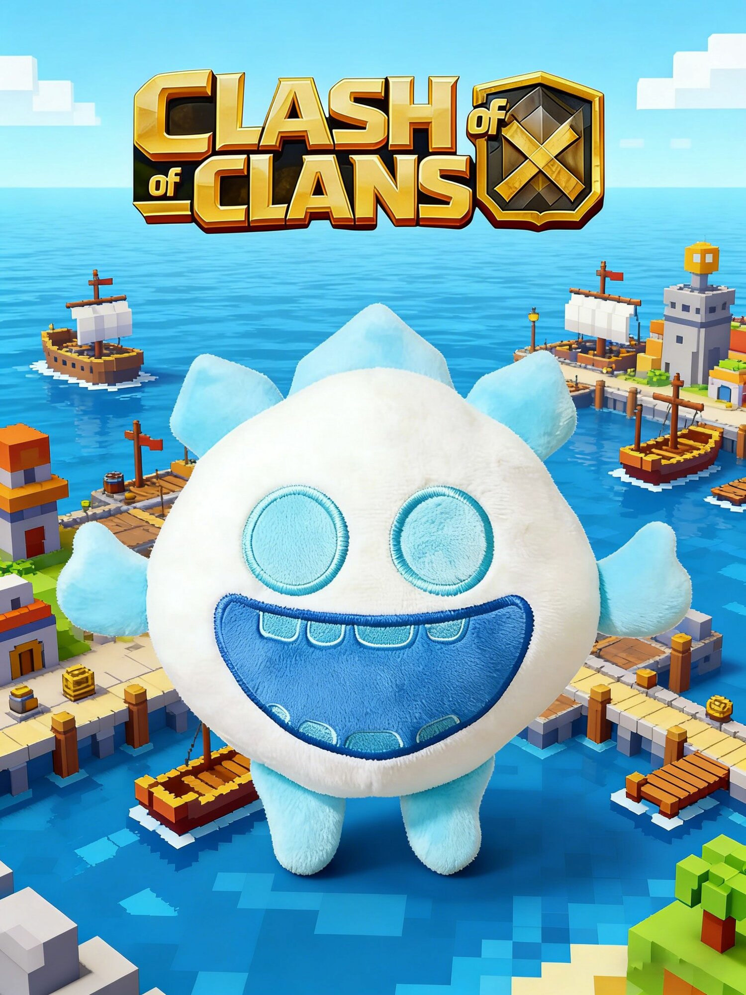 Clash of Clans Плюшевая игрушка Герои видеоигр, 9 см