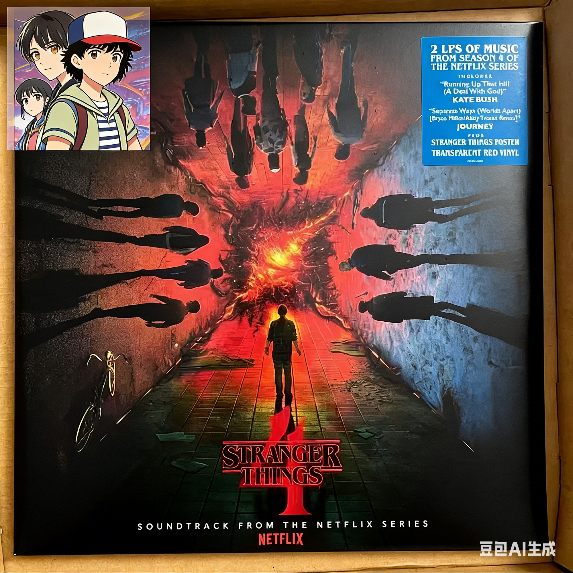 OST Stranger Things 4 сезон - виниловая пластинка, красный прозрачный лимитированный тираж