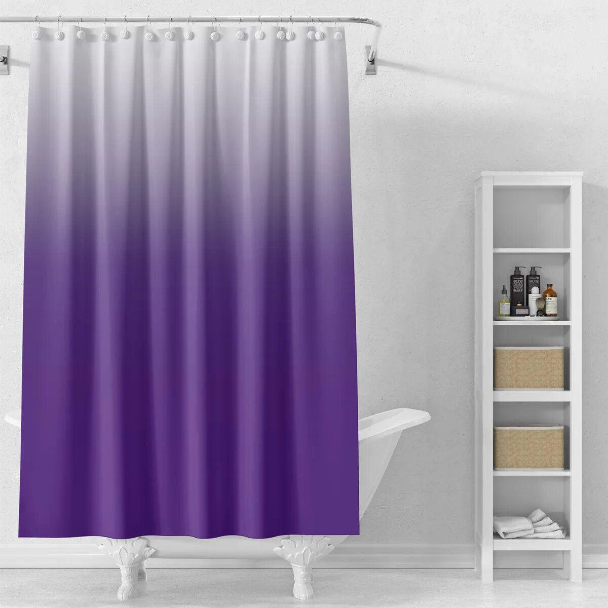 PEVA градиентная занавеска для душа 180x180 см purple