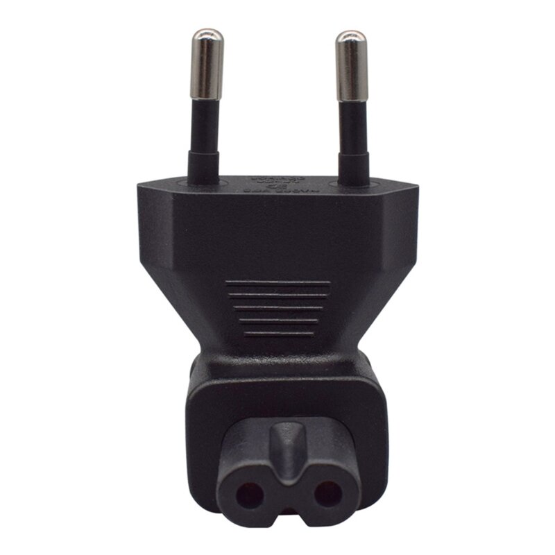 Конвертер Адаптера Питания EU4.0MM в IEC320C7, Европейский 2-Контактный Штекер EU4.0 в IEC320C7, Штекерный Штекер Преобразования ПВХ