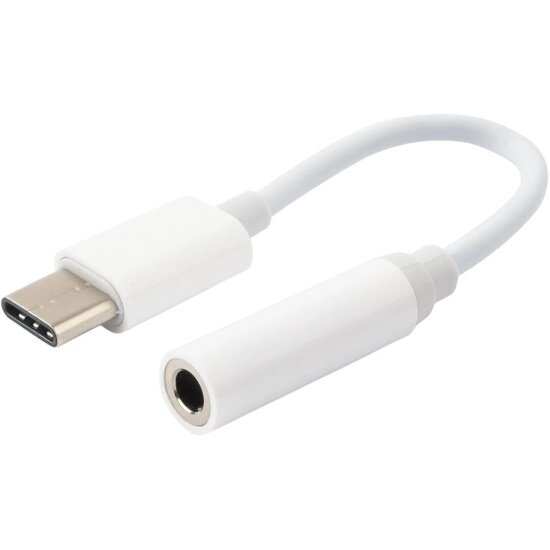 Переходник Bion USB C - jack 3.5 mm (M/F), 0.10 м (BXP-CCA-UC3.5F-01-W)