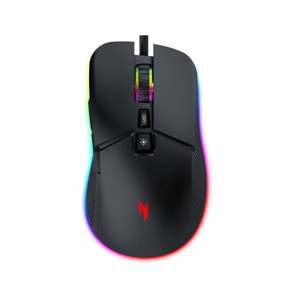 Мышь проводная Acer NITRO OMW314 [ZL. MCE11.005] черный/красный