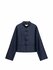 Куртка Shanghai Tang Frog-button cropped jacket, размер 48, blue