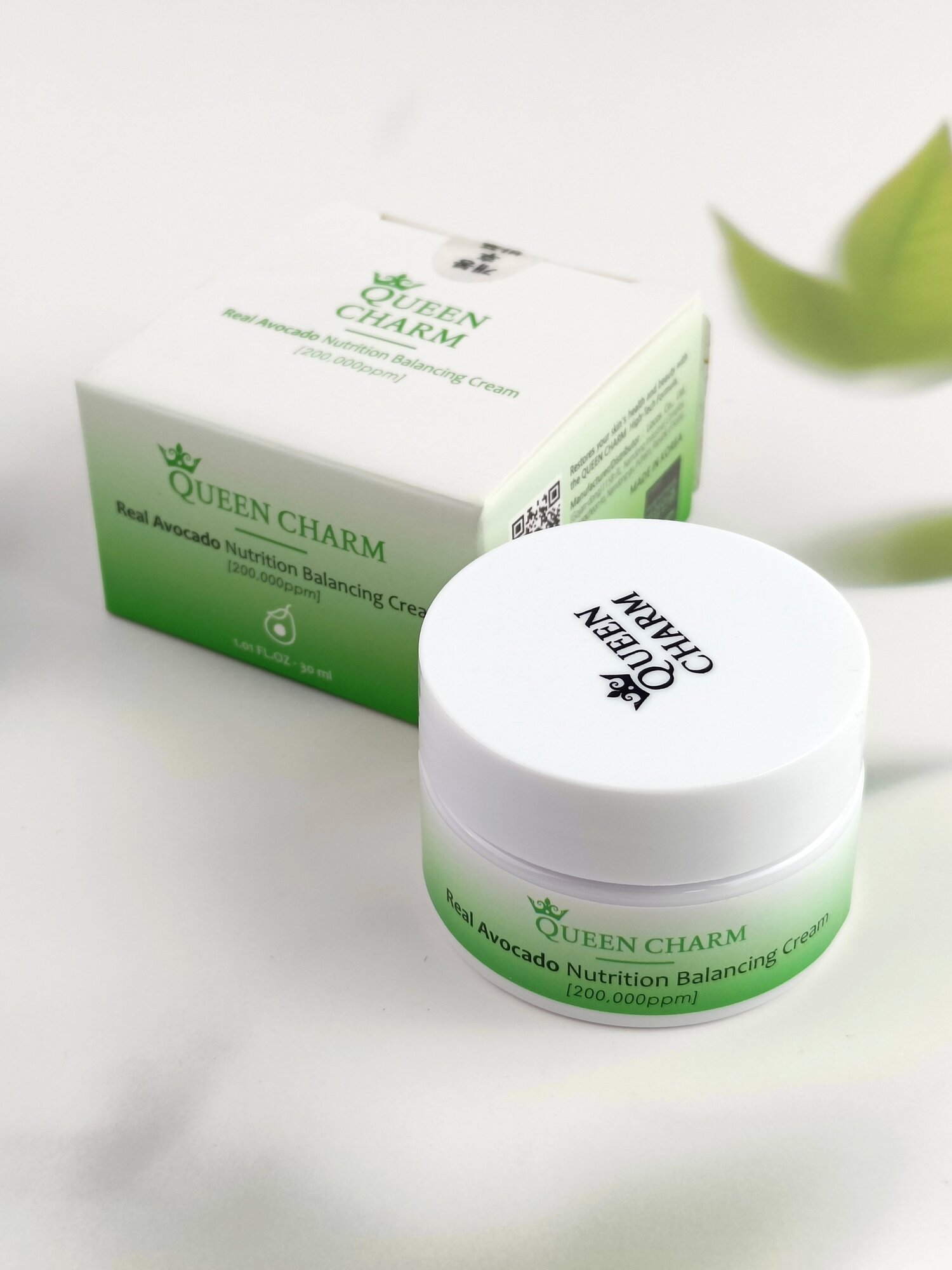 Крем для лица питательный Queen Charm Real Avocado, с маслом авокадо, 30мл